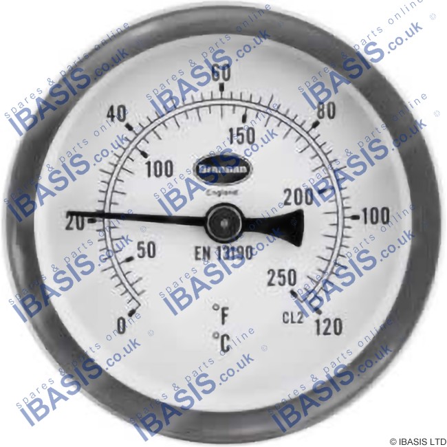 MAGNETIC RADIATOR THERMOMETER WITH RANGE 0 TO +120 C&F - Hanicks