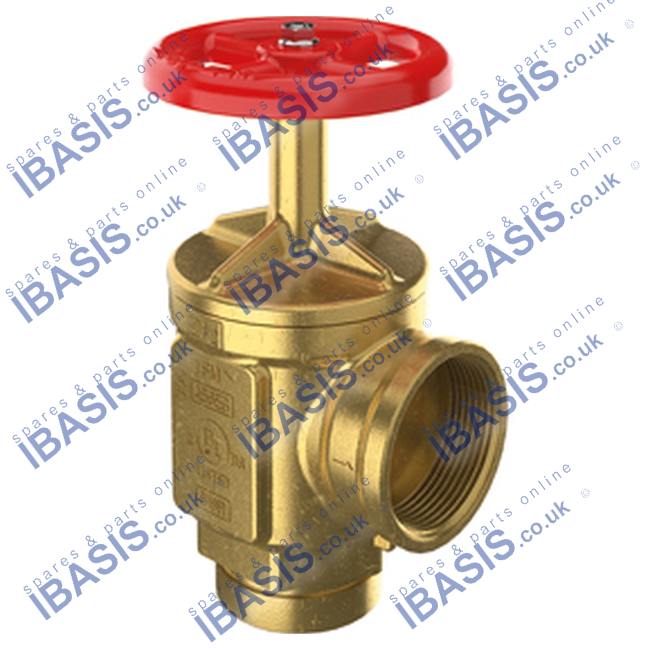 A55EG 2-1/2GROOVE X 2-1/2NPT-F ANGLE HOSE VALVE. USED WITH A FIRE HOSE ...