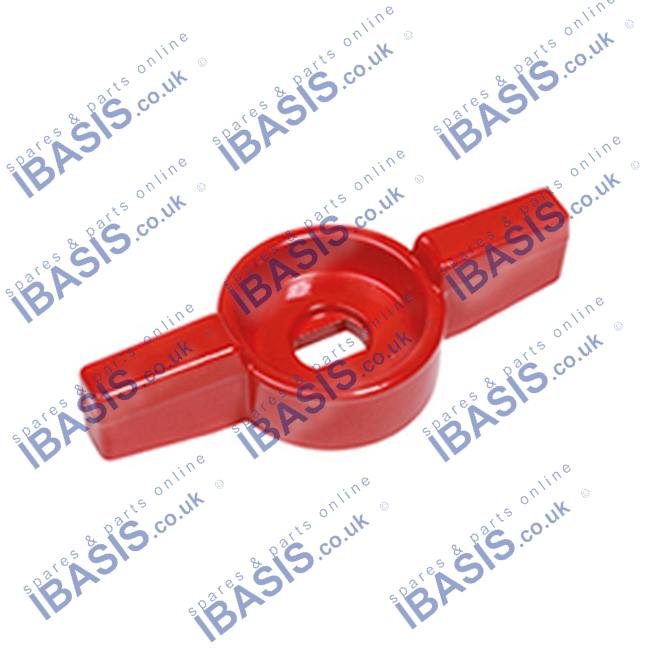 P31FR 1/4 ALUMINIUM RED T-HANDLE FOR BALL VALVES - Hanicks