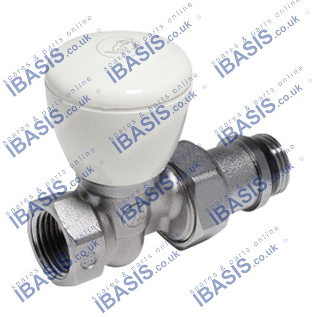 R6TG 3/8 MANUAL STRAIGHT VALVE, IRON PIPE CONNECTION, CHROME PLATED AND ...