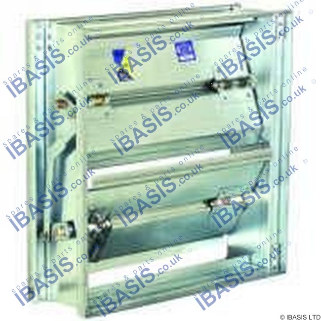 CLASS 1 AND 1A LEAKAGE PARALLEL BLADE DAMPER, W: 6 IN. X H: 8 IN. - Hanicks