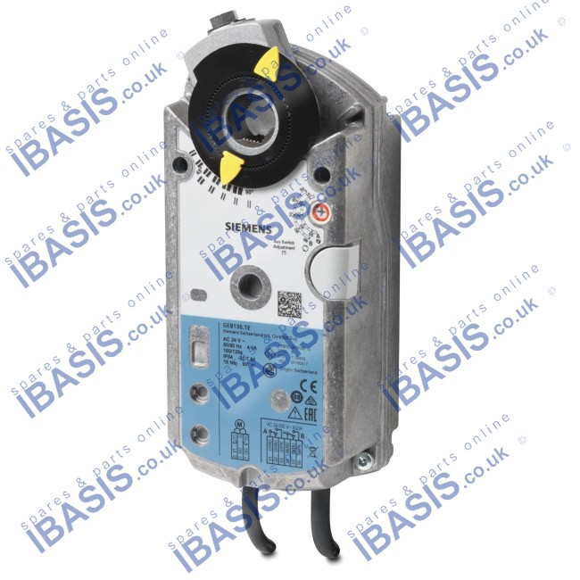 ROTARY AIR DAMPER ACTUATOR, AC 24 V, 3-POSITION, 15 NM, 2 AUXILIARY ...