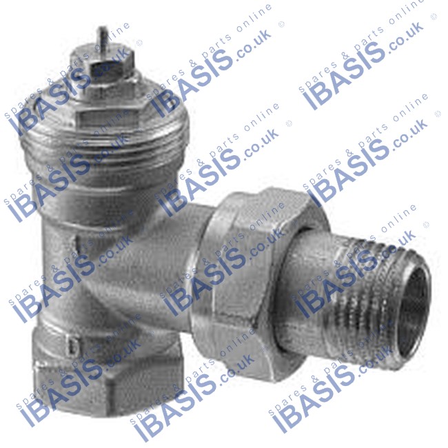 ANGLE RADIATOR VALVE, DIN, 2-PIPE SYSTEM, PN10, DN15, KV 0.10-0.89 ...