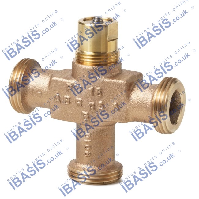 3-PORT SEAT VALVE, EXTERNAL THREAD, PN16, DN20, KVS 6.3 - Hanicks