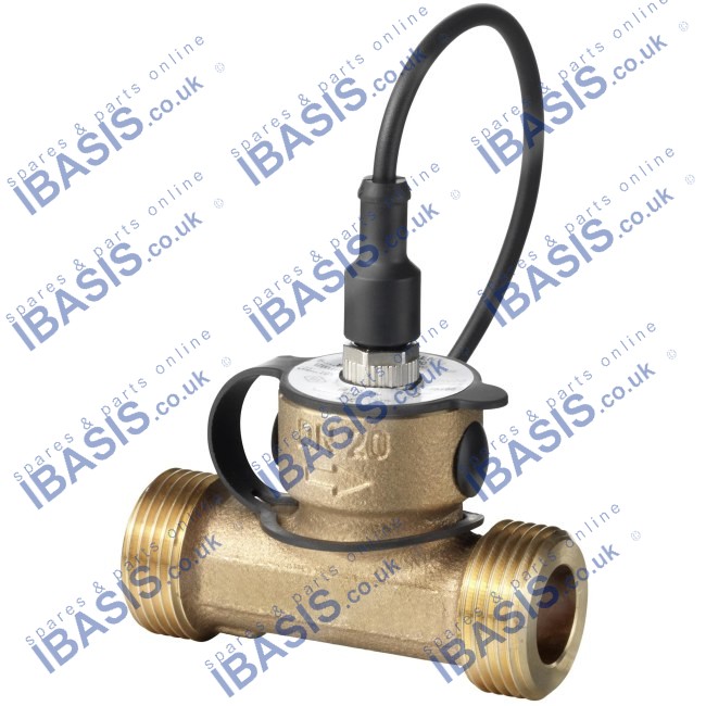 FLOW SENSOR MADE FROM RED BRASS FOR LIQUIDS IN DN 25 PIPES, DC OUTPUT ...