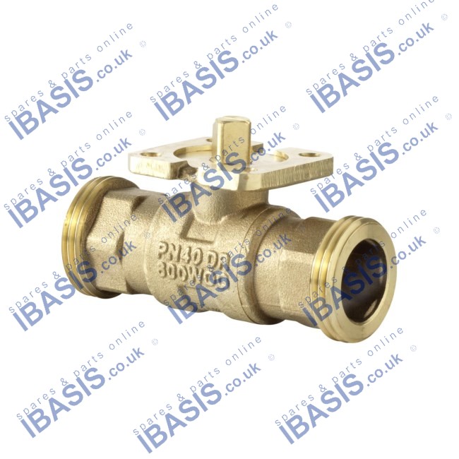 2-PORT BALL VALVE, EXTERNALLY THREADED, PN40, DN25, KVS 10 - Hanicks