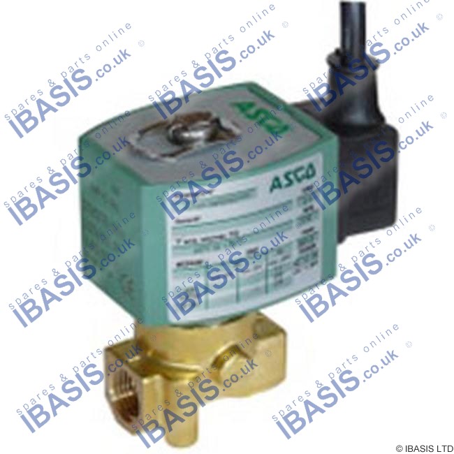 DIRECT OPERATED SOLENOID VALVE, NO, G/RP 1/4, D=2.4 BRASS BODY, NBR ...