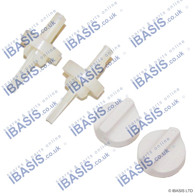 CONTROL KNOBS - WHITE - Hanicks