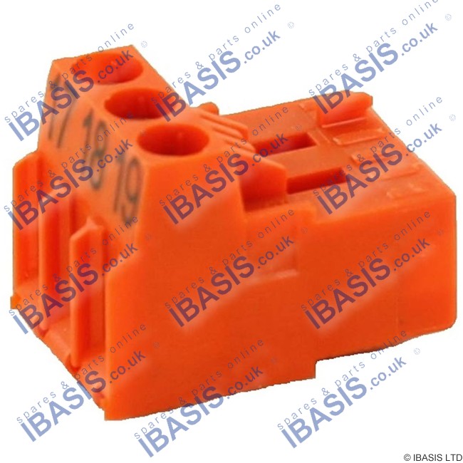 CONNECTOR 3-POL SI ORANGE - Hanicks