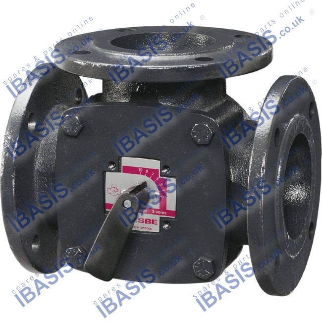 3F125 ROTARY 3 PORT CAST IRON MIXING VALVE DN125 310 KVS - Hanicks