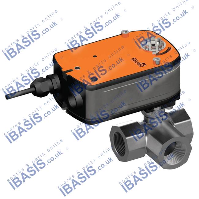 CHANGEOVER BALL VALVE, 3-WAY, L-BORE, DN 32, INTERNAL THREAD, RP 1 1/4 ...