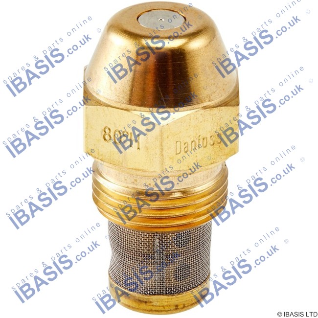 OIL NOZZLE 2.50 GALLON X 45S OD SOLID - Hanicks