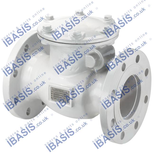 SWING CHECK VALVE DN 300, KVS: 4168, PN 16, FLANGE EN 1092-2 - Hanicks
