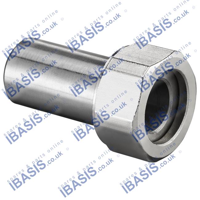 FITTING DN 15, WELDABLE TAILPIPE AND UNION NUT G ¾ IT, FLAT SEALING TO ...